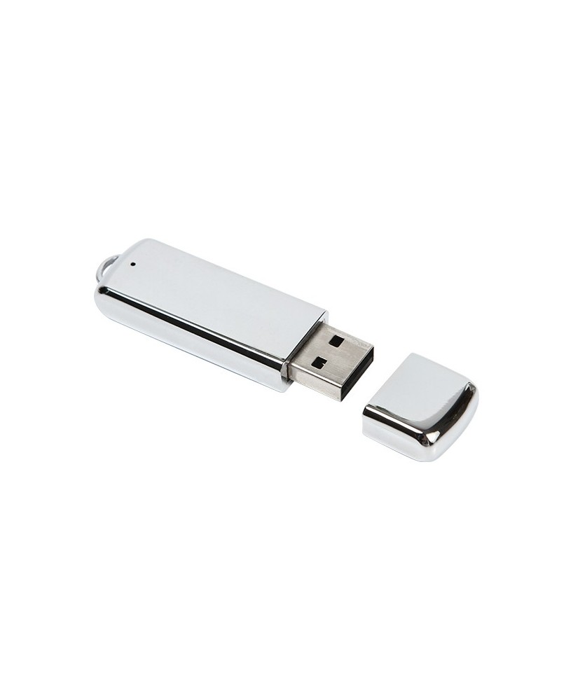 Memoria USB metálica.